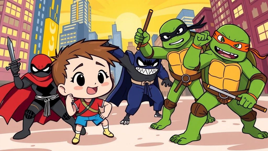 The Adventures of Mason and the Ninja Turtles | Story.com