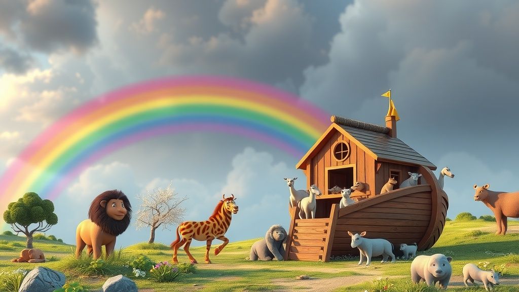 The Great Flood and the Rainbow Promise | Story.com