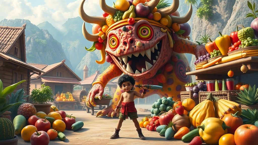 Watch:The Tale of Raju and the Junk Food Monster | AI Children’s Videos ...