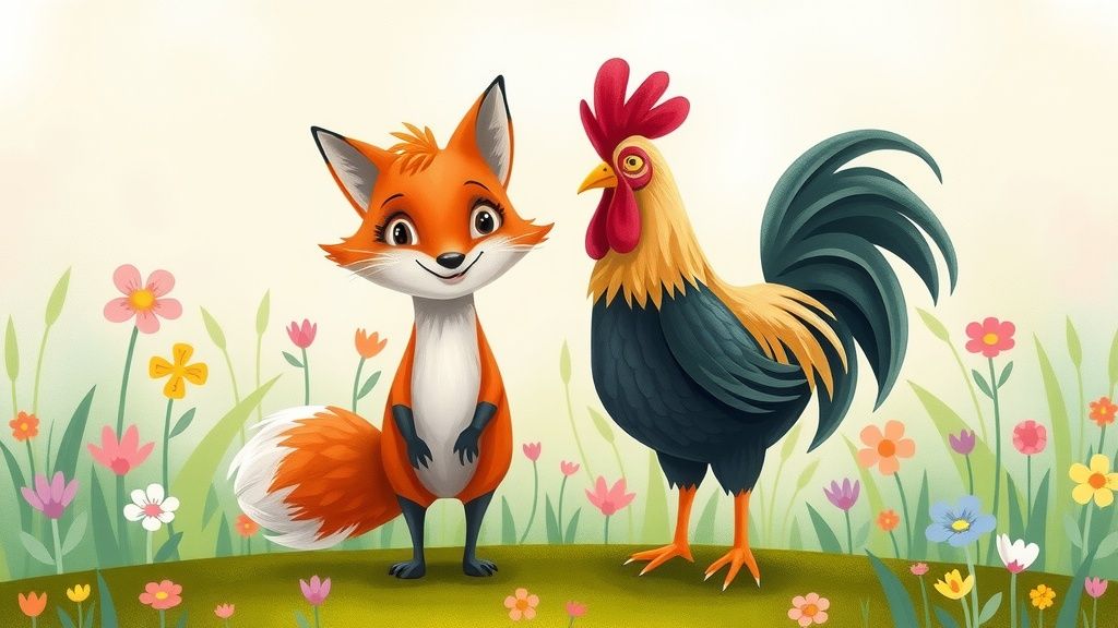 The Tale of the Cunning Fox and the Smart Cock | Story.com