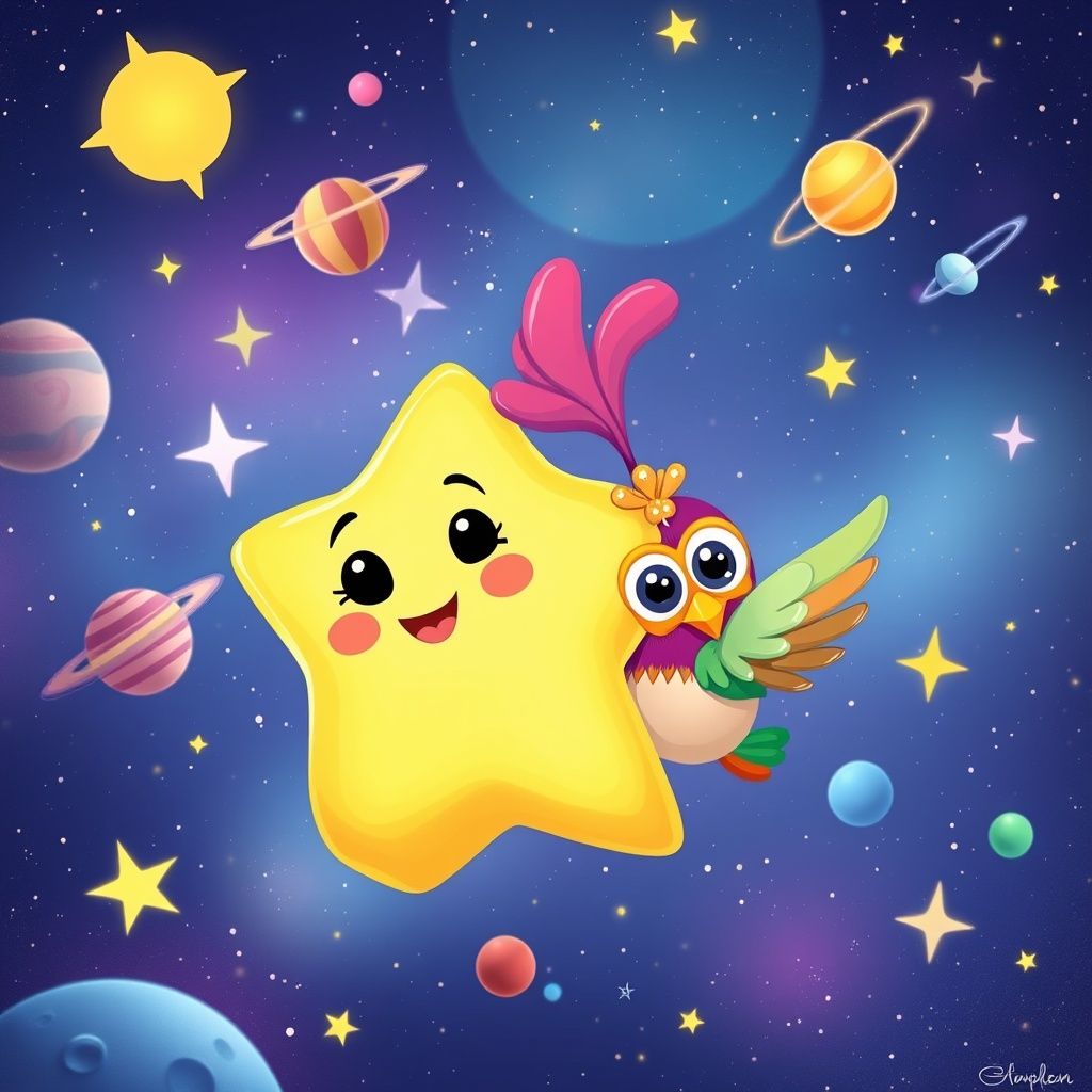 The Little Star and the Adventurous Bird | Story.com