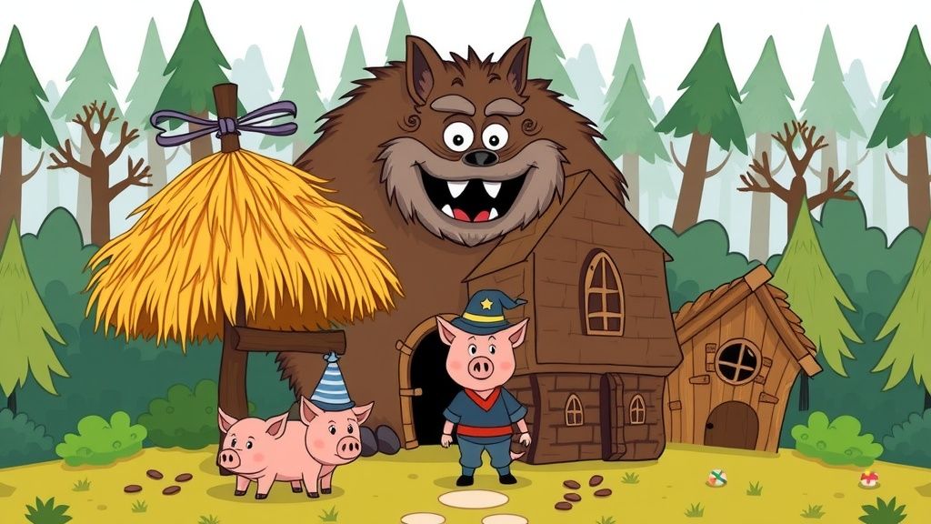 The Three Little Pigs and the Big Bad Wolf | Story.com