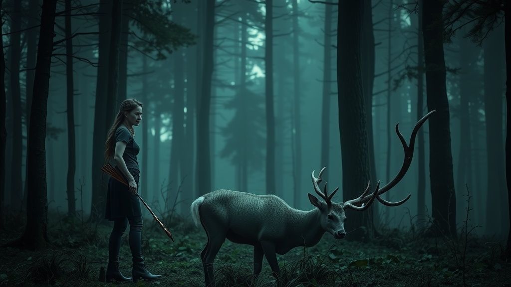 Watch:The Tale of the Stag and the Huntress | AI Fantasy Videos | Story.com