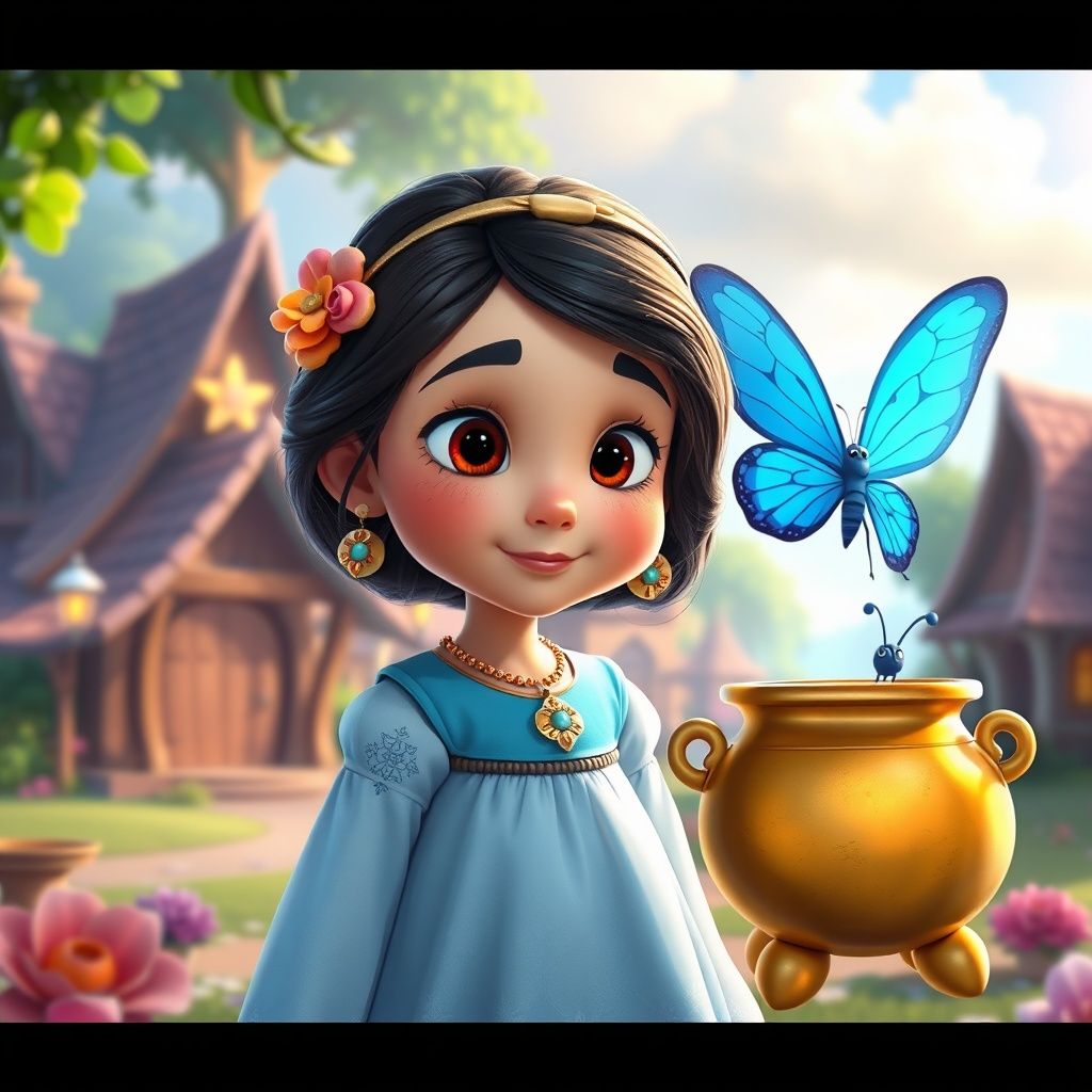 The Blue Butterfly and the Magic Pot | Story.com