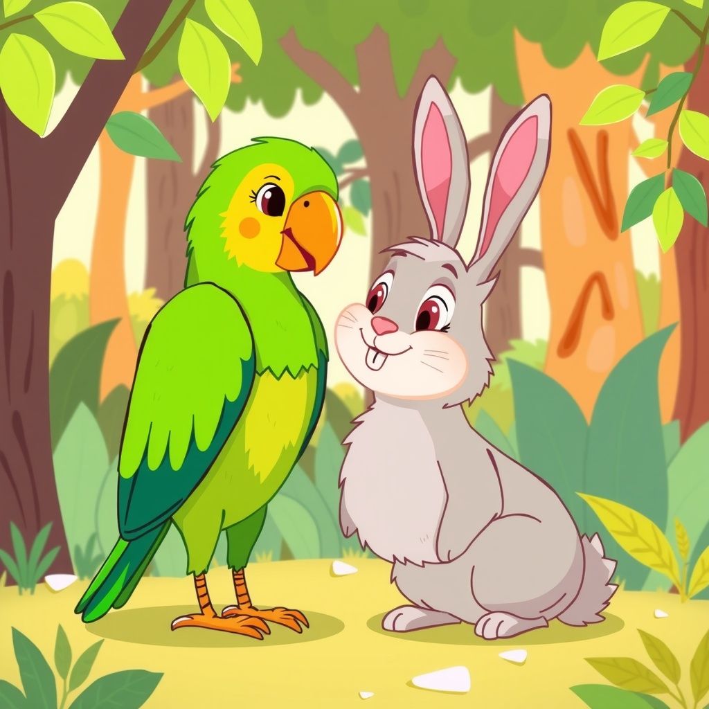The Loyal Friends: The Green Parrot and the Rabbit | Story.com
