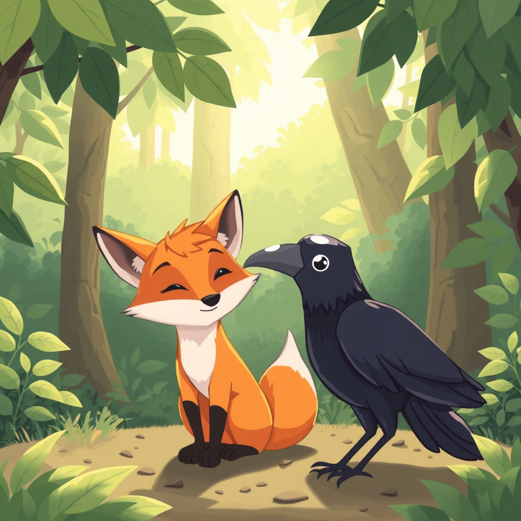 The Cunning Fox and the Gullible Crow | Story.com
