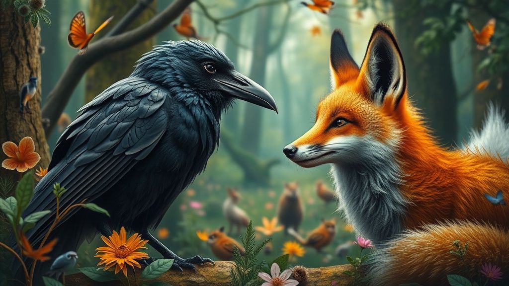 The Clever Crow and the Greedy Fox | Story.com