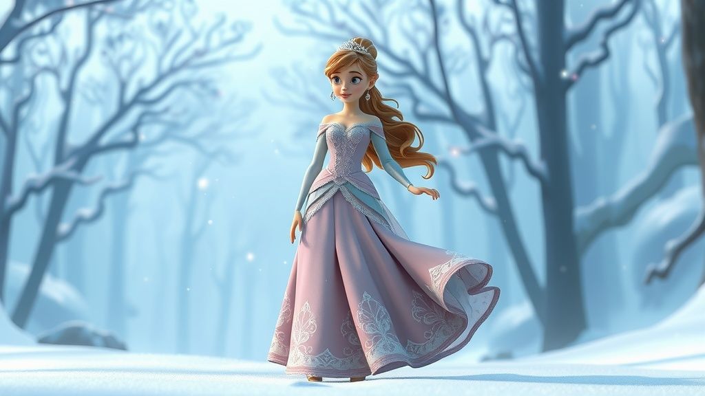 Watch:The Snowfall Princess | AI Fantasy Videos | Story.com