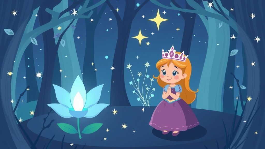 The Starlit Kingdom and the Moonflower Crown | Story.com