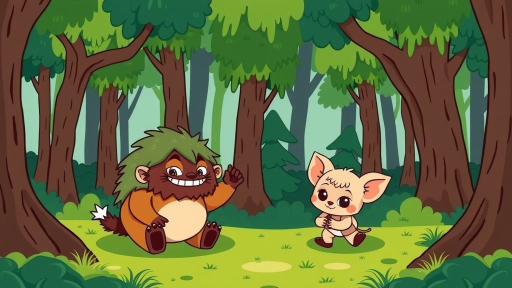 Watch:Grogu and the Baby Ewoks | AI Children’s Videos | Story.com
