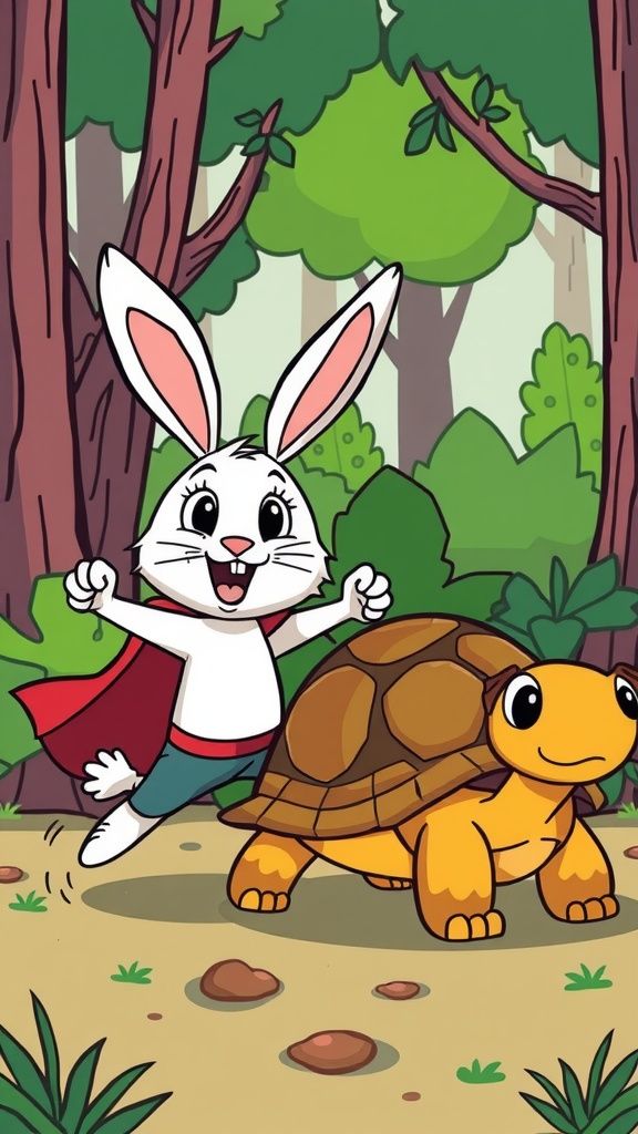 The Brave Rabbit Saves the Tortoise! | Story.com