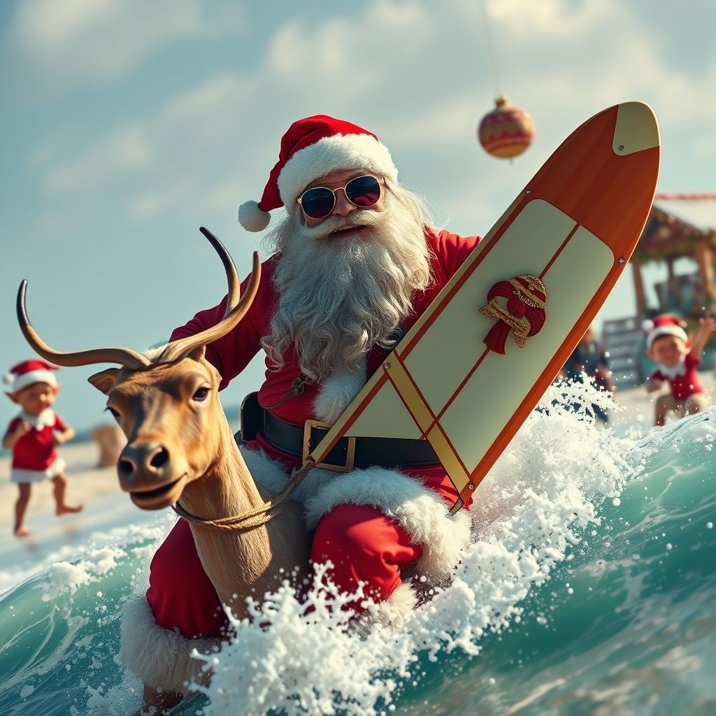 Santa Dude's Beach Adventure | Story.com