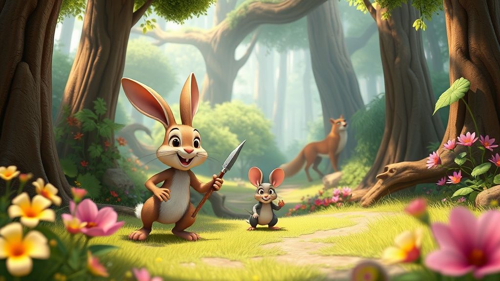 Watch:Brave Rabbit and the Golden Quest | AI Adventure Videos | Story.com