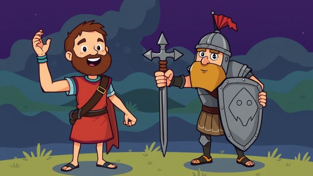 David and Goliath – God’s Brave Hero! | Story.com