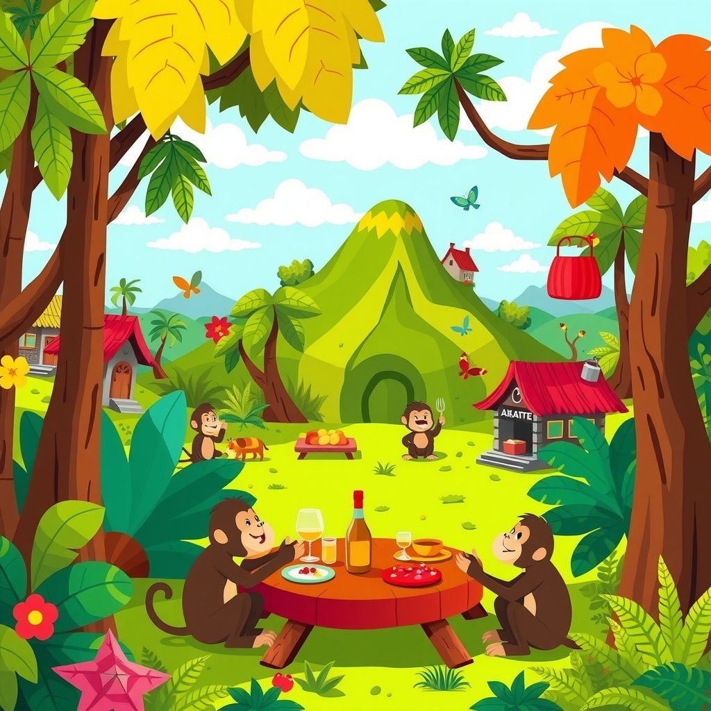 Monkey Village Picnic Continued | Story.com