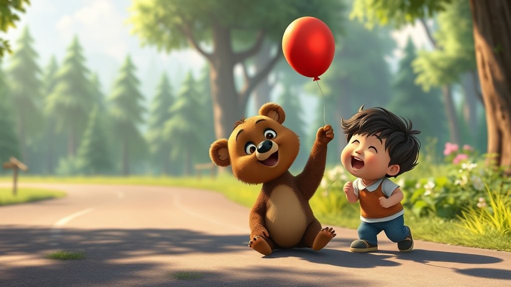 The Curious Cub and the Red Balloon | Story.com