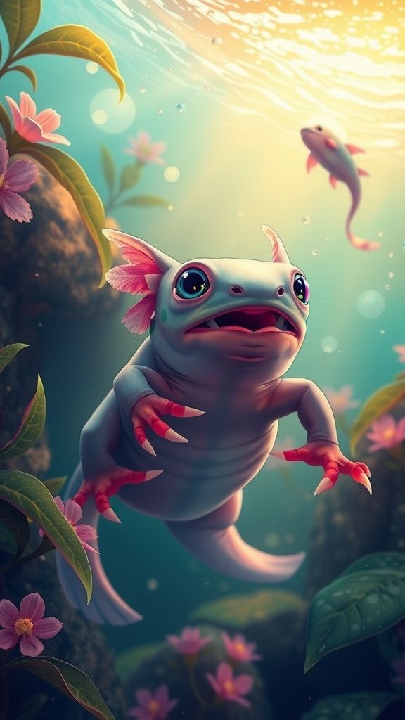 Watch:The Eternal Youth of Axolotl | AI Nature Videos | Story.com