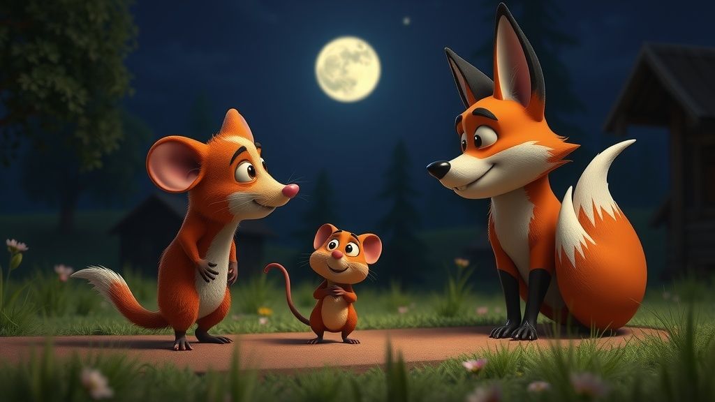 Watch:The Mouse and the Wolf | AI Children’s Videos | Story.com