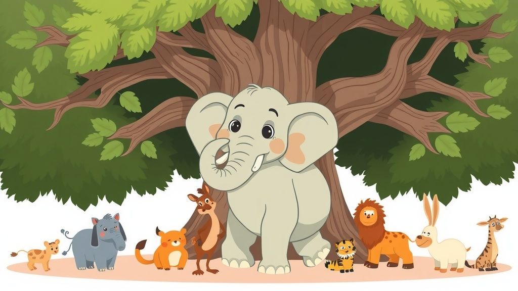 Watch:The Wise Elephant | AI Children’s Videos | Story.com