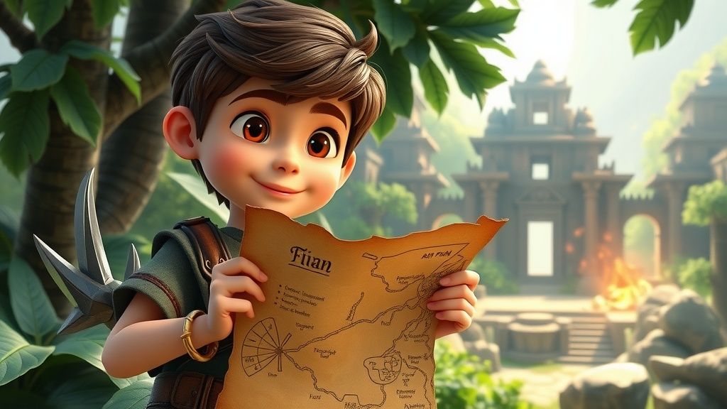 Watch:Finn and the Treasure Map | AI Adventure Videos | Story.com
