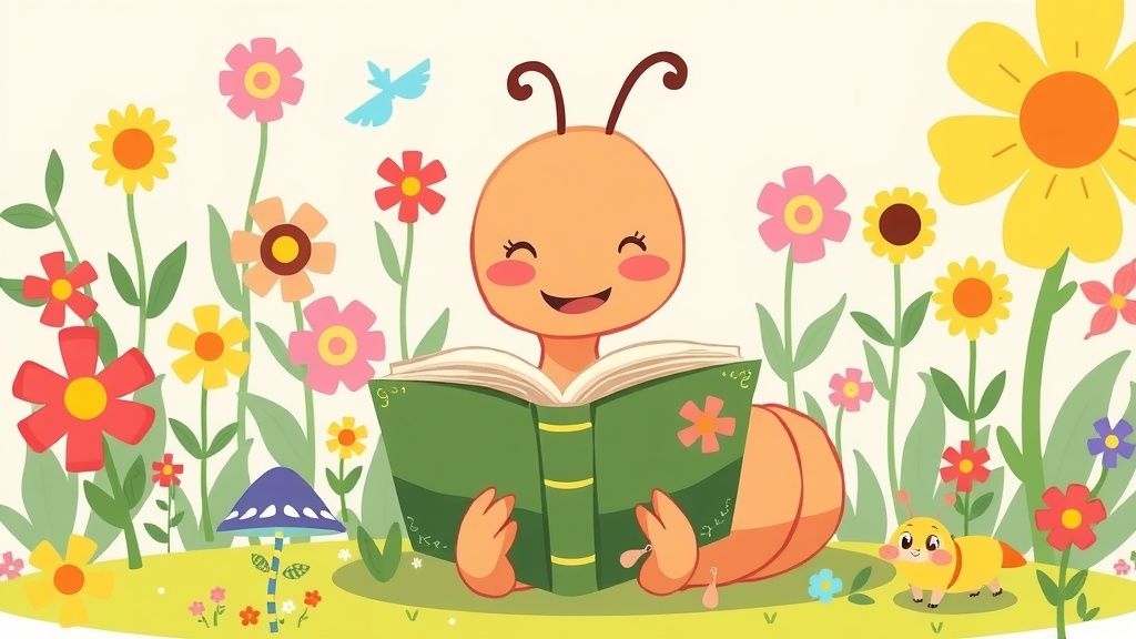 Watch:The Bookworm's Tale | AI Children’s Videos | Story.com