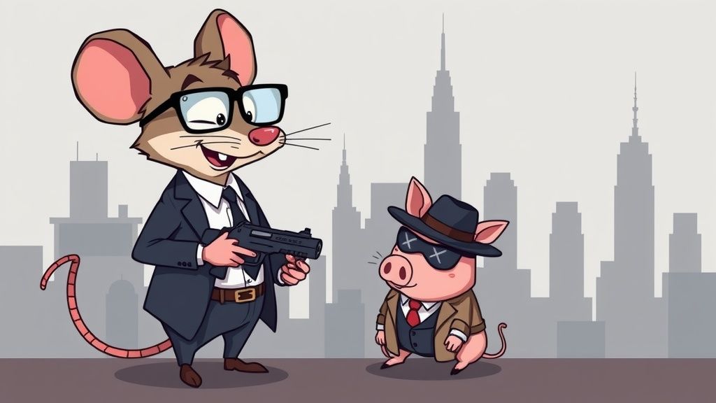 Watch:The Tale of Tim Cheese and John Pork | AI Mystery Videos | Story.com