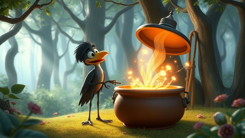 The Crow and the Magical Pot | Story.com