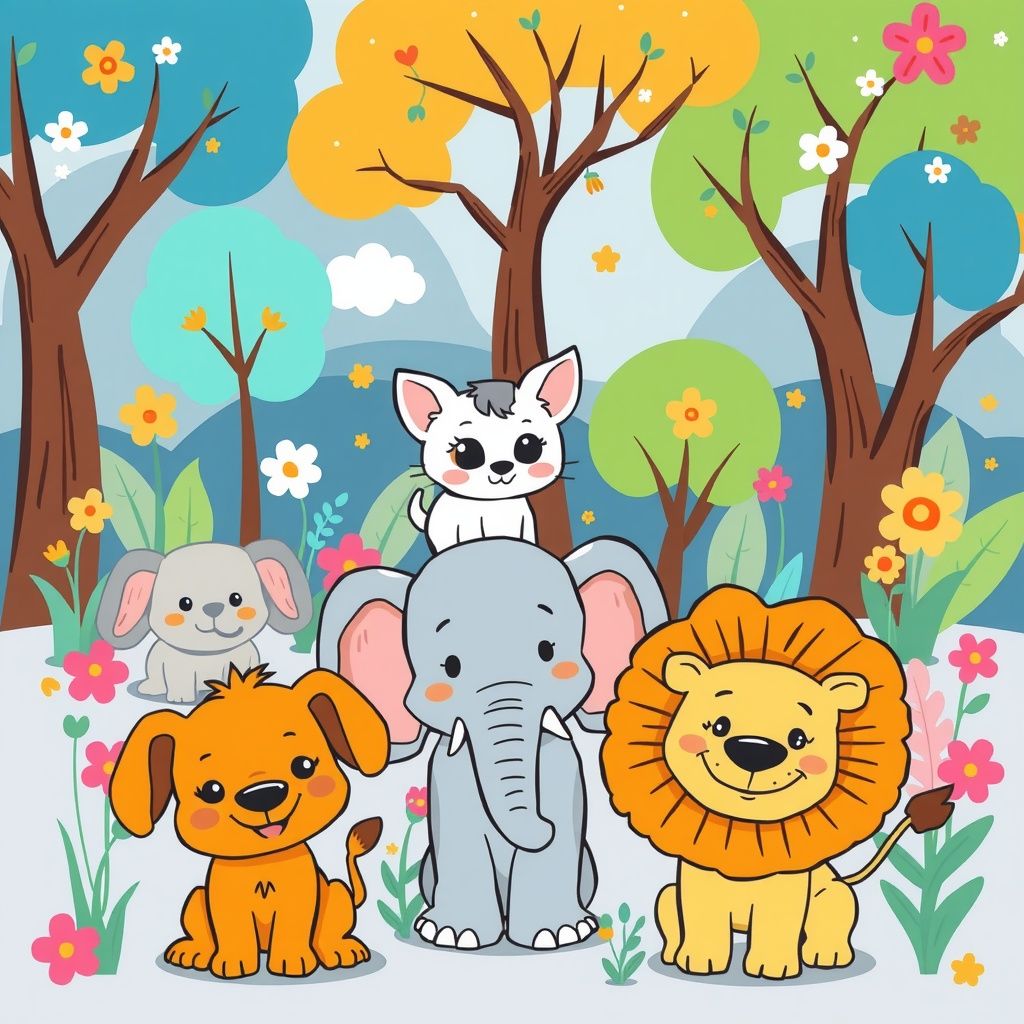 Animal Adventures Coloring Book | Story.com