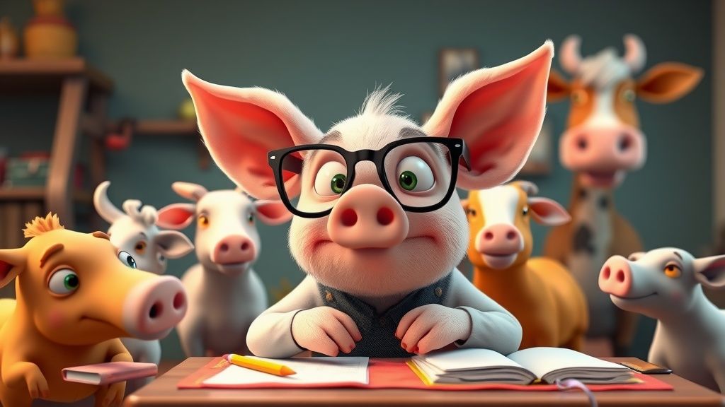 Watch:The Clever Pig | AI Children’s Videos | Story.com