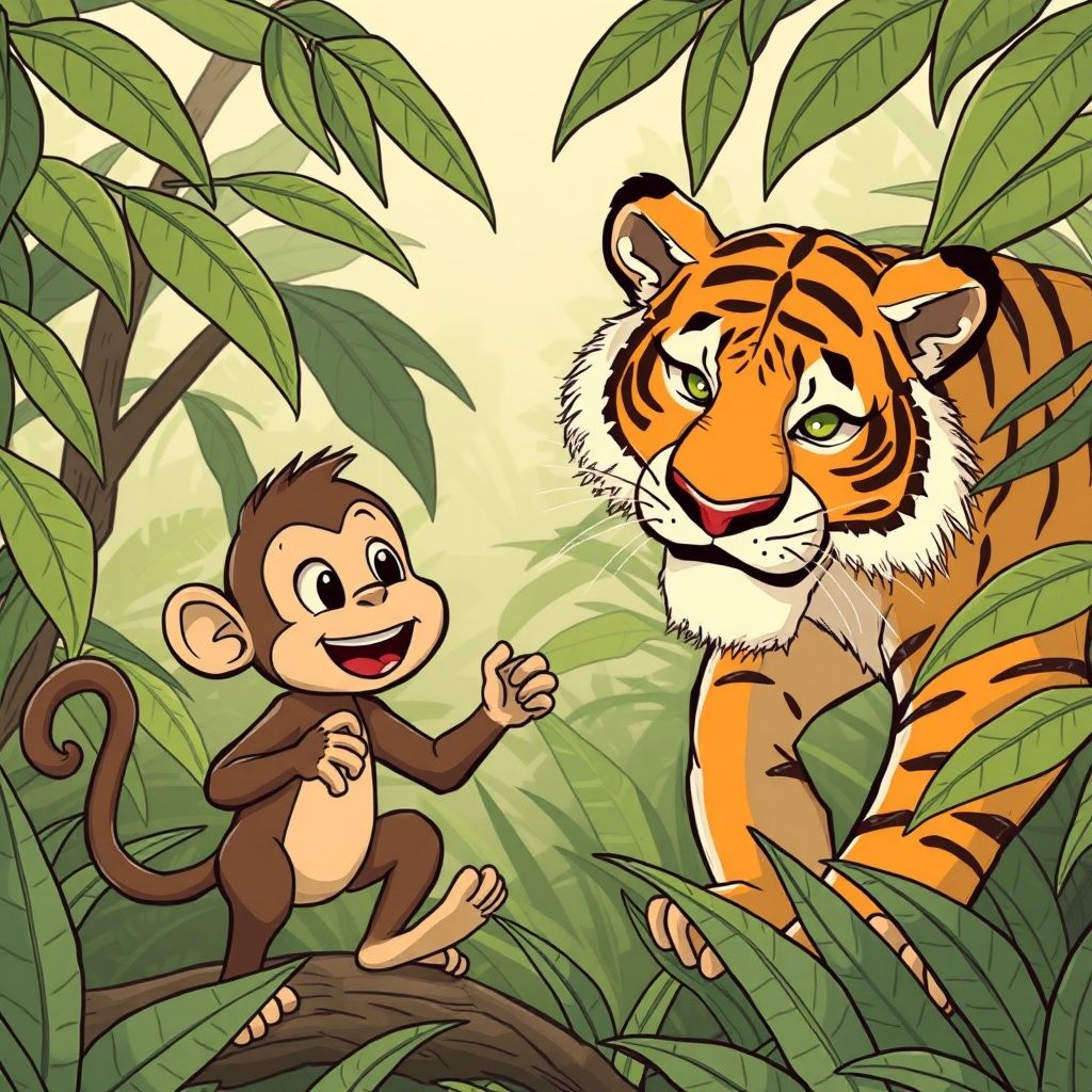 The Clever Monkey and the Mighty Tiger | Story.com