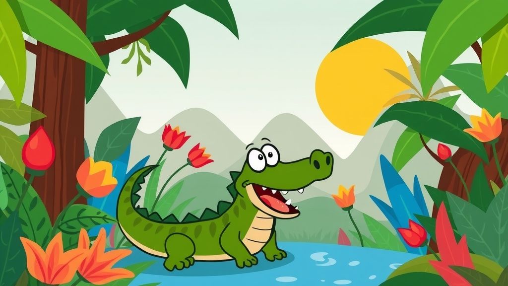 Watch:The Talking Crocodile | AI Children’s Videos | Story.com