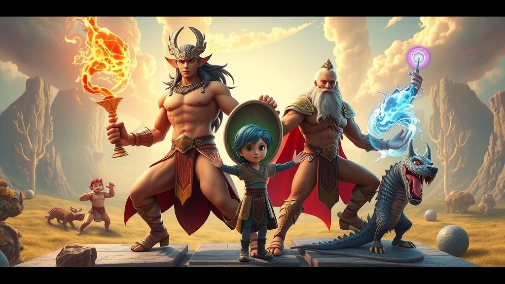 The Four Titans: Guardians of Elemental Balance | Story.com