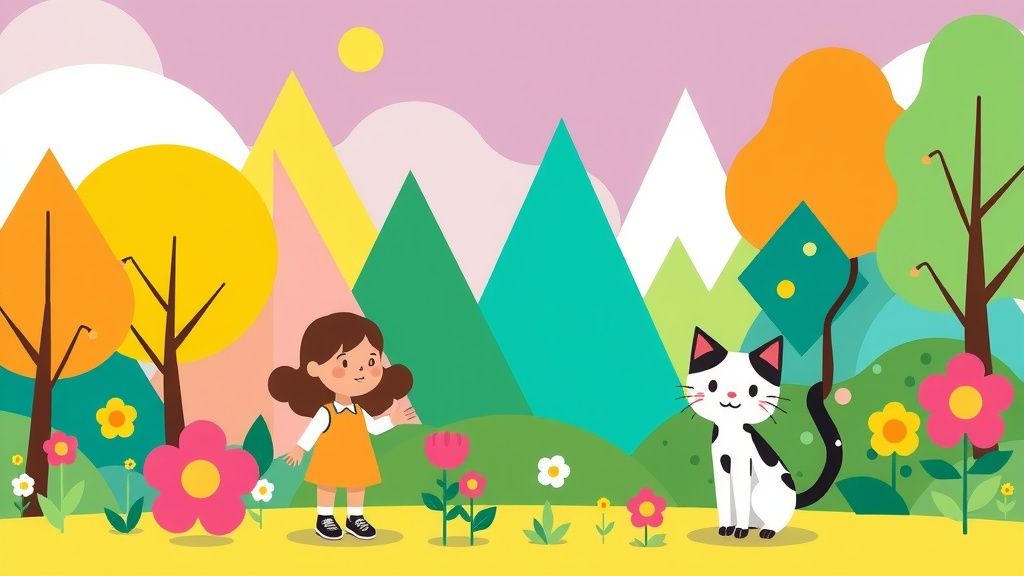 Watch:The Shapes of Lila's World | AI Children’s Videos | Story.com