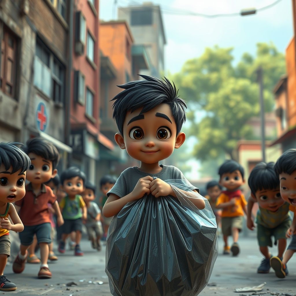 The Boy with a Trash Bag | Story.com