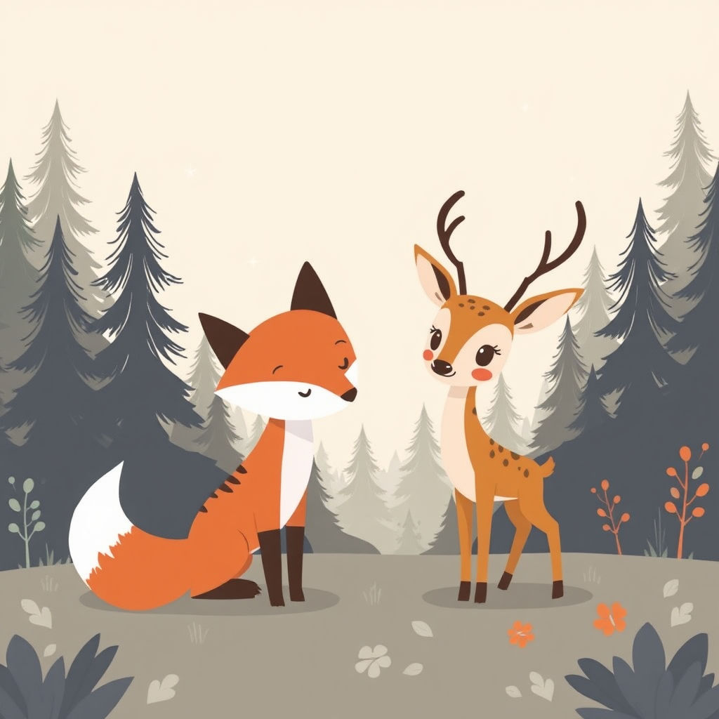 The Fox and the Deer: A Friendship in the Oak Forest | Story.com