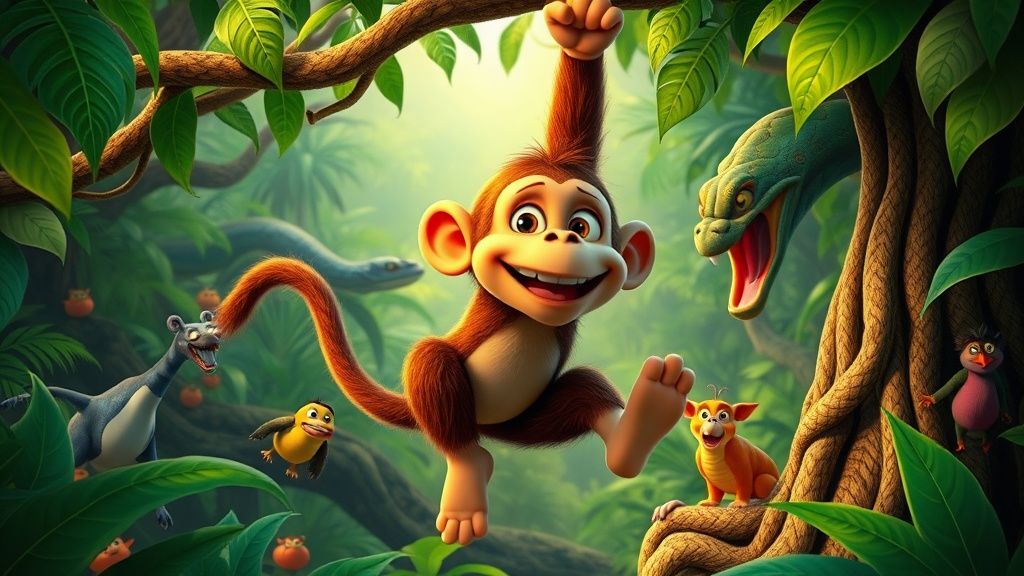 Watch:Mischievous Monkey | AI Children’s Videos | Story.com