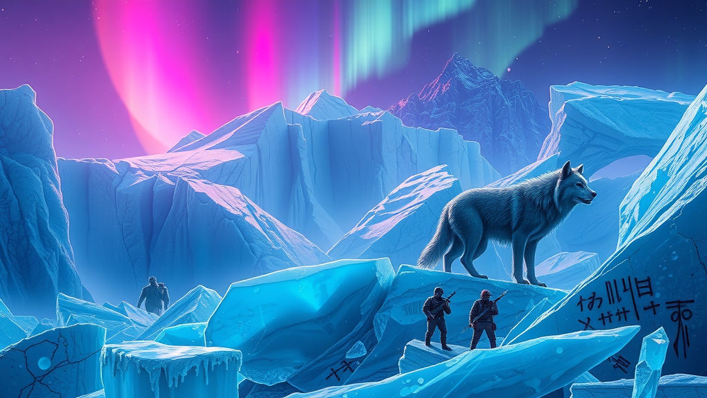 Watch:Crystal Wolves of the Calving Glacier | AI Fantasy Videos | Story.com