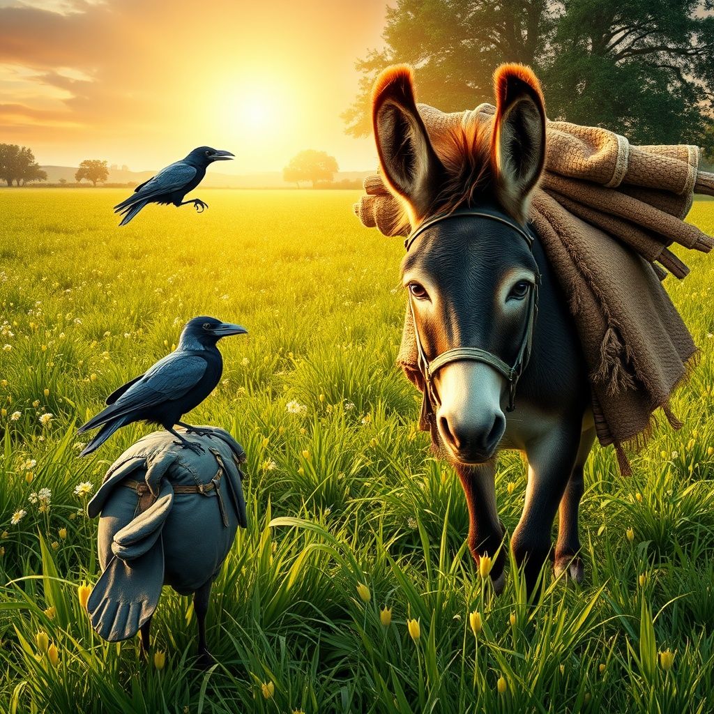Crow and the Donkey | Story.com
