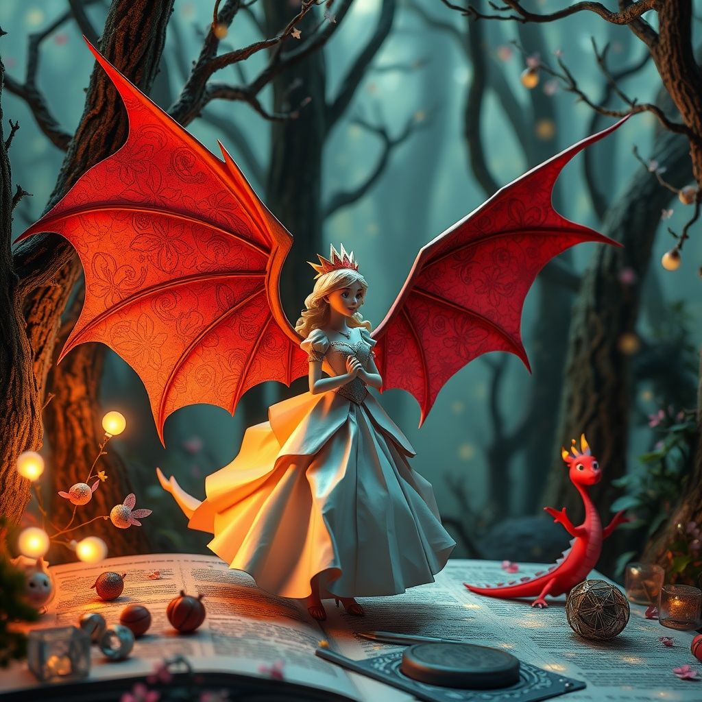The Red Wing Dragon and the Paper Princess | Story.com