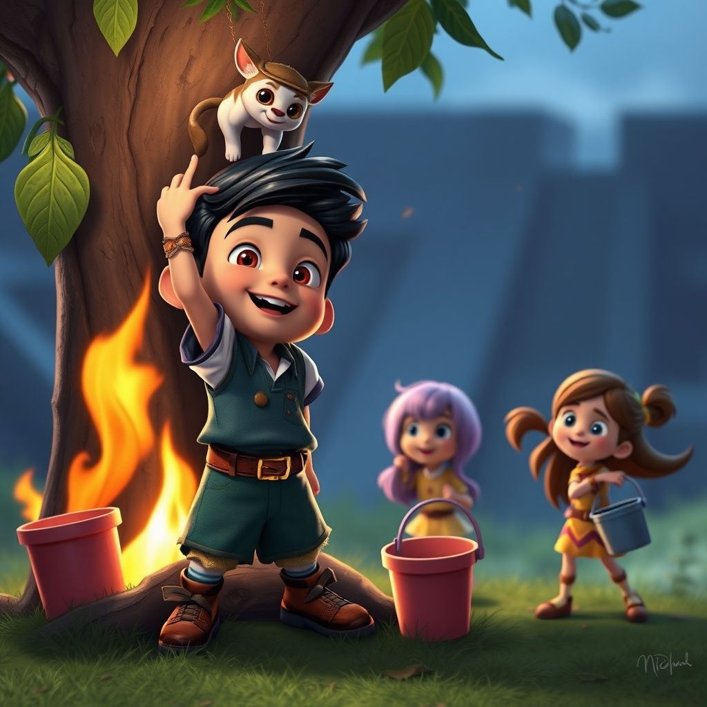 El Valiente Miguel Adrián y el Fuego Travieso | Story.com