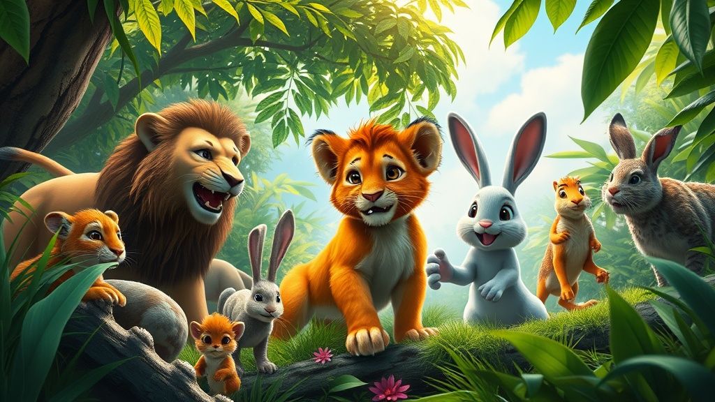 Watch:The Unlikely Friendship in the Jungle | AI Children’s Videos ...