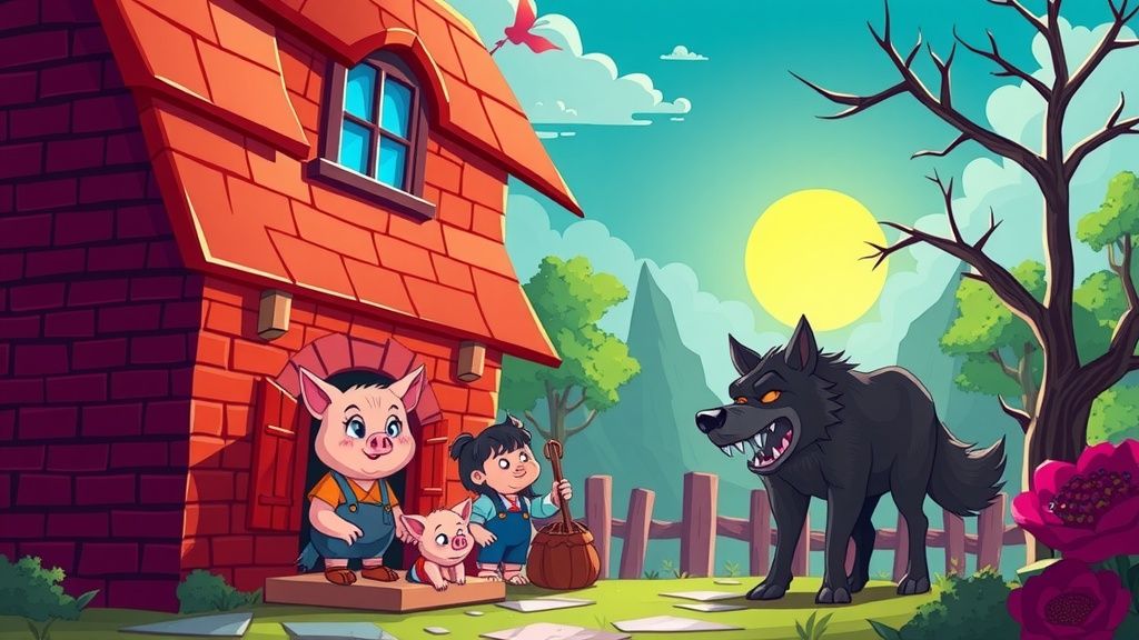 The Three Little Pigs and the Big Bad Wolf | Story.com