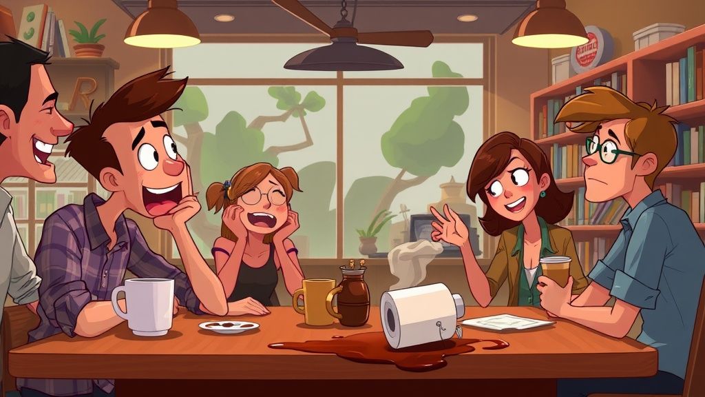Watch:The Great Sneeze Incident | AI Comedy Videos | Story.com