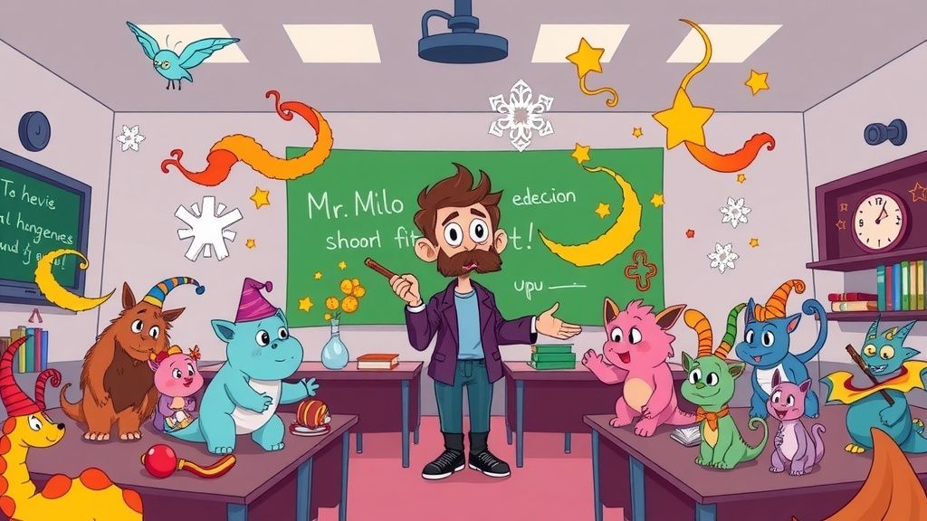 Watch:Mr. Milo’s Magic School | AI Education Videos | Story.com