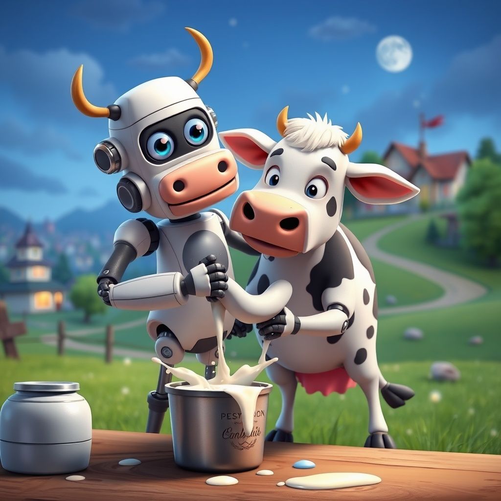 Lily, the Magic Milking Robot! | Story.com