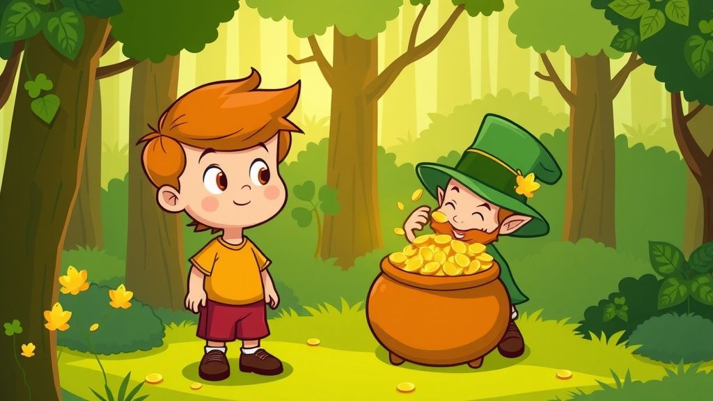 Watch:The Lost Gold of the Leprechaun | AI Fantasy Videos | Story.com