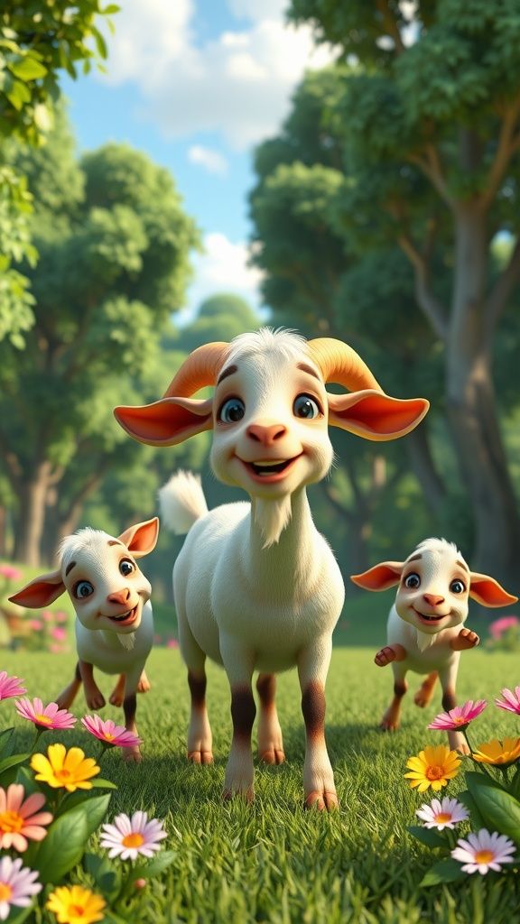 Watch:The Clever Goat and Her Kids | AI Children’s Videos | Story.com