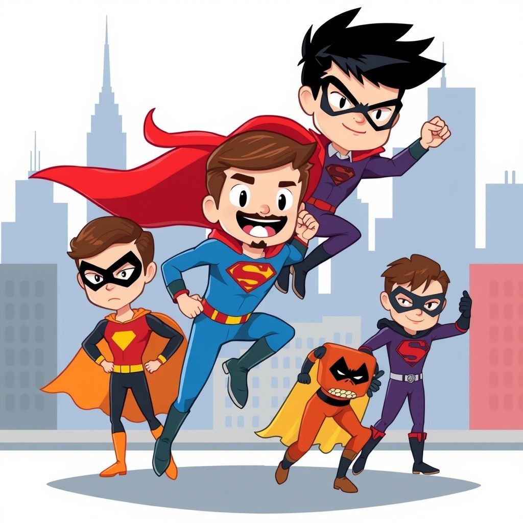 Las aventuras de Squish Man y Hawk Girl | Story.com