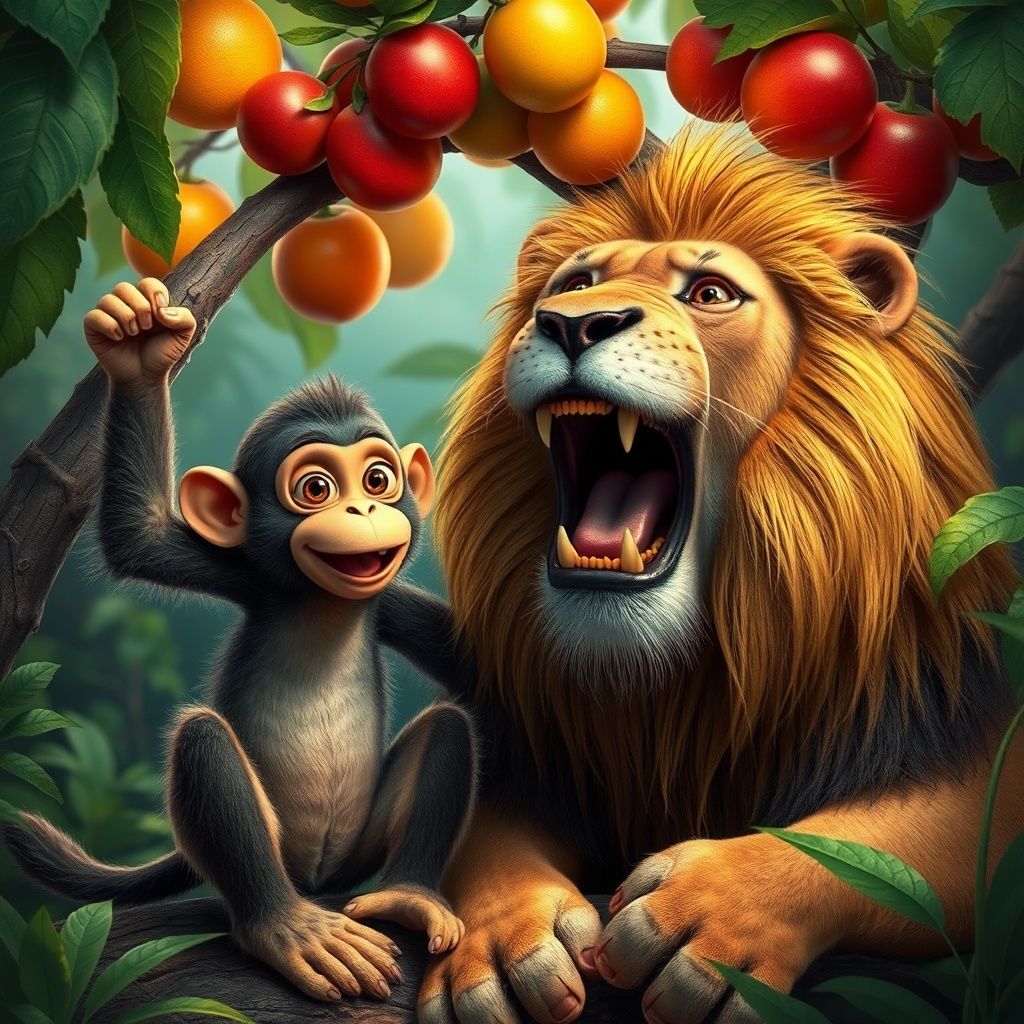 The Clever Monkey and the Hungry Lion | Story.com