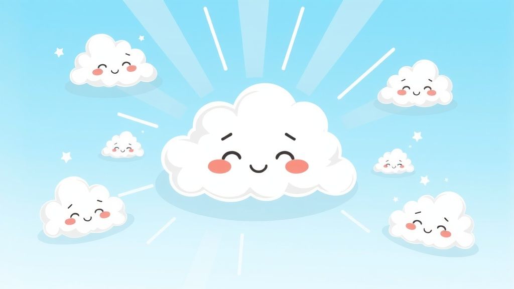 The Little Cloud Who Found Its Shine: A Journey Through the Sky | Story.com